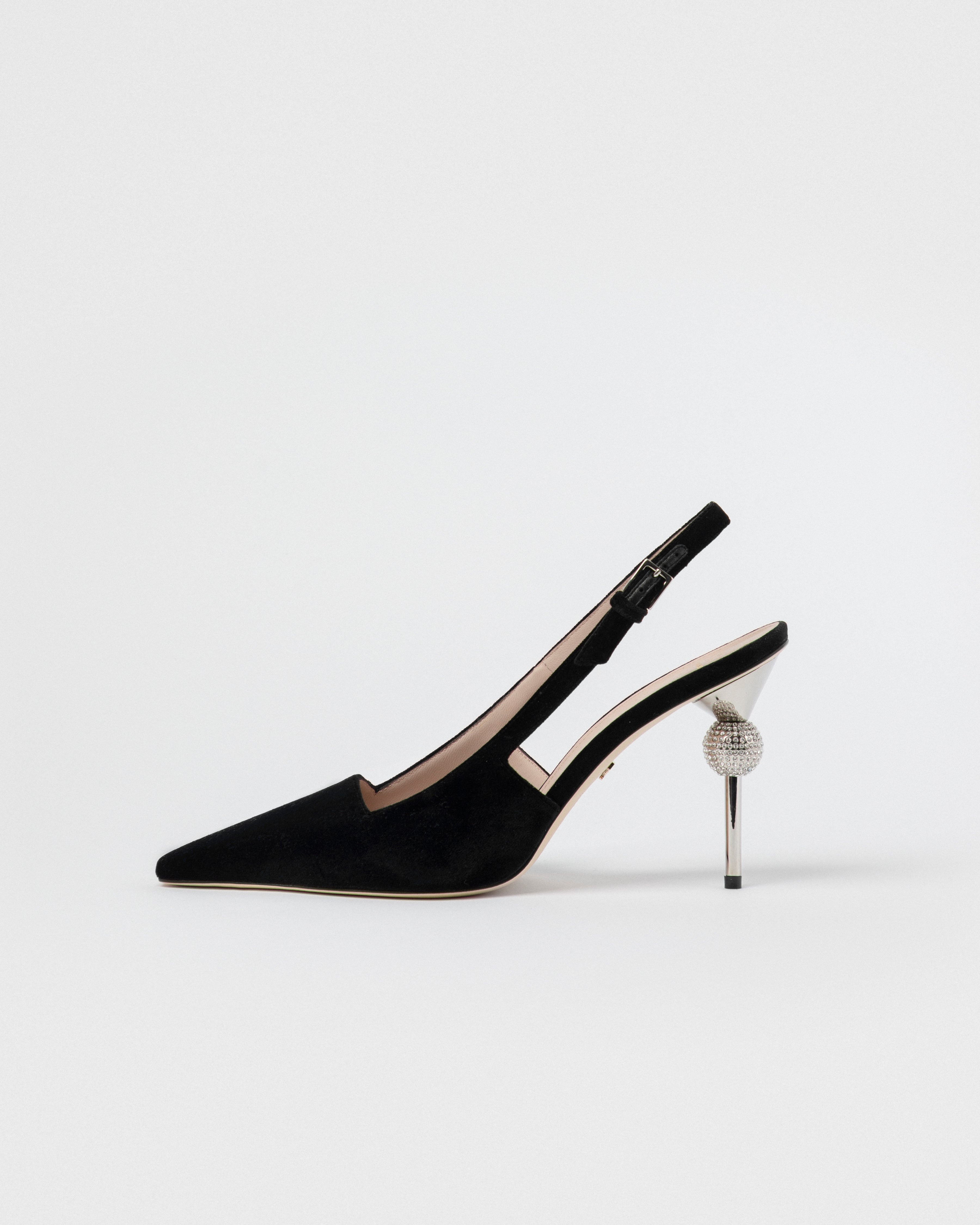 CRYSTAL BALL SLINGBACK HEELS – Tamara Ralph